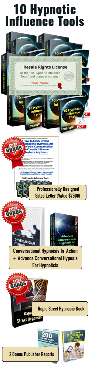 Resale Rights, 10 Hypnotic Influence Tools